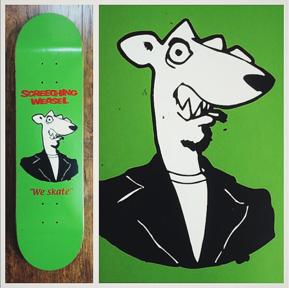 Screeching Weasel Skateboard – We Skate - Punk Skateboards : Band Skate ...